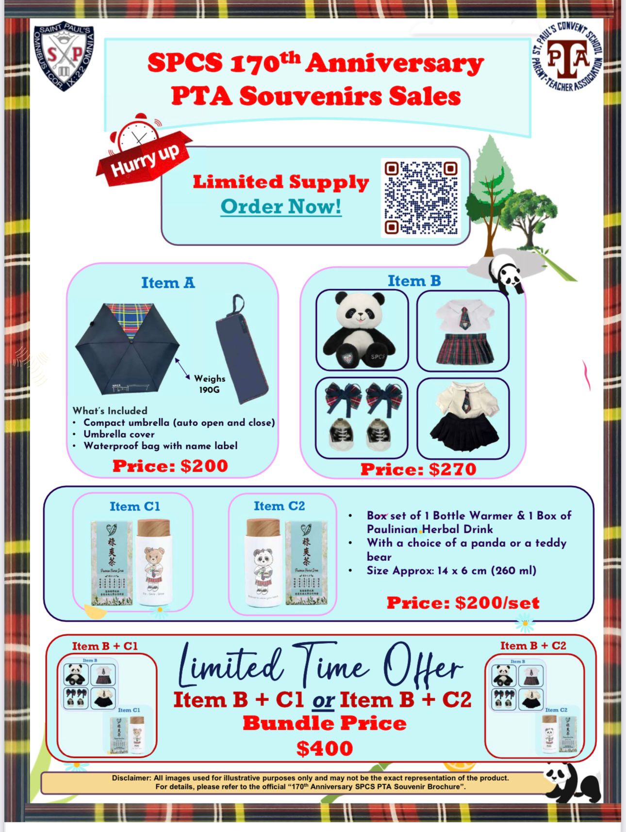 SPCS 170th Anniversary PTA Souvenirs Sales - St. Paul's Convent School Parent-Teacher Association